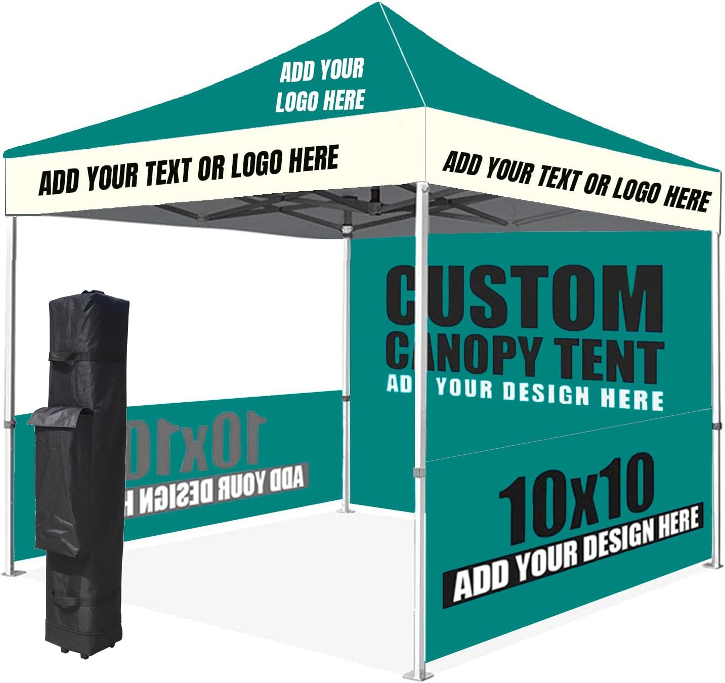 Amazon.com : Hillicon Custom Canopy Tent 10x10 with Logo - Personalized ...