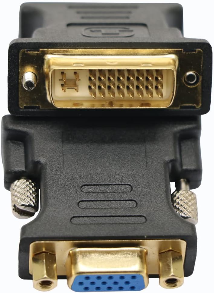 Amazon.com: rgzhihuifz DVI Male to VGA Female Adapter,DVI-I 24+5 Male to VGA HD15 Female Adapter ...