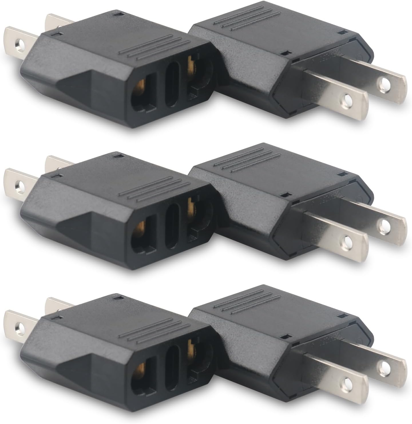 Amazon.com: Ecotrees Travel Small European to US Plug Adapter 220v to ...