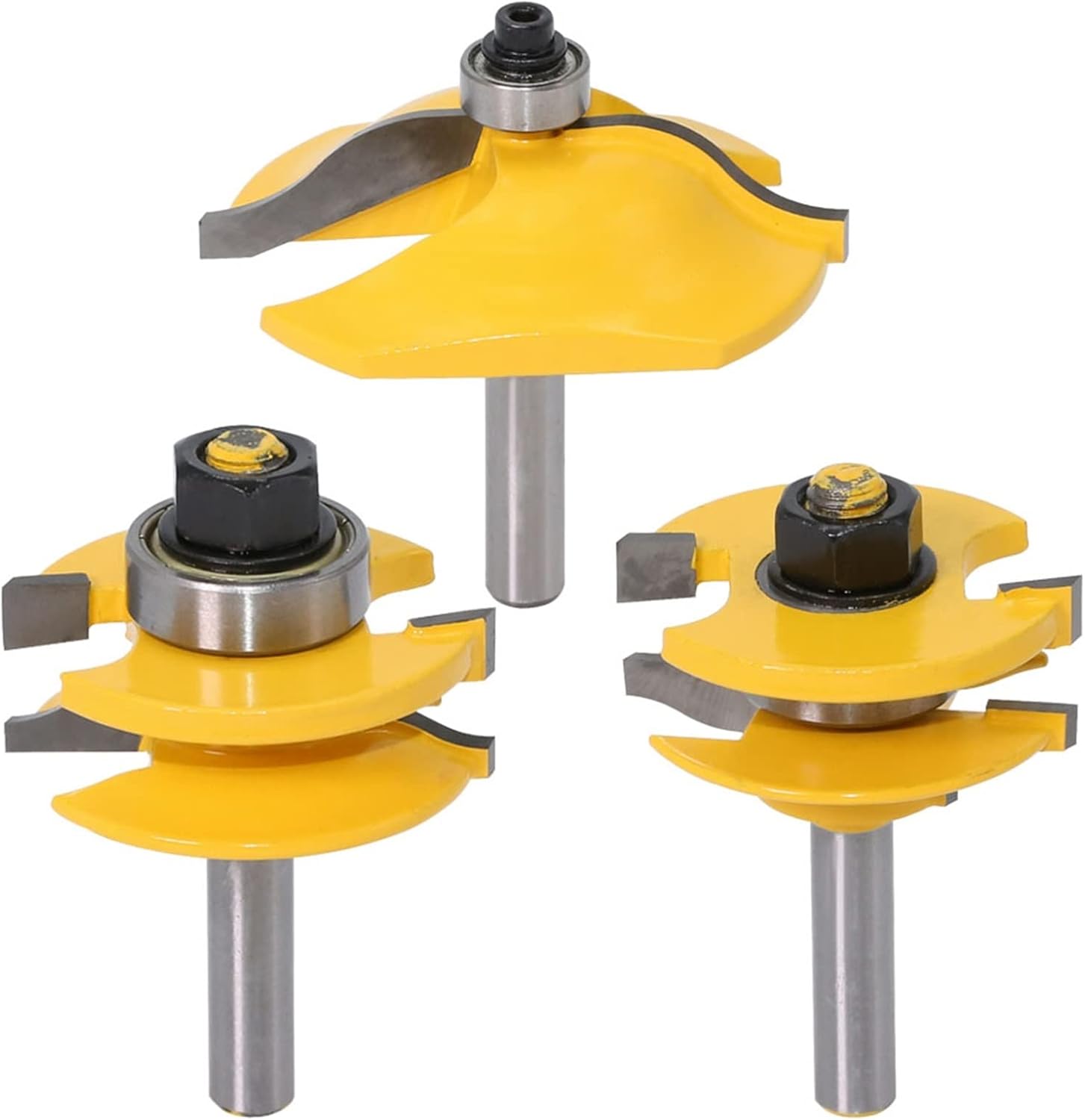 Wood Milling Cutter 8mm Shank Raised Panel Cabinet Door Router Bit Set ...