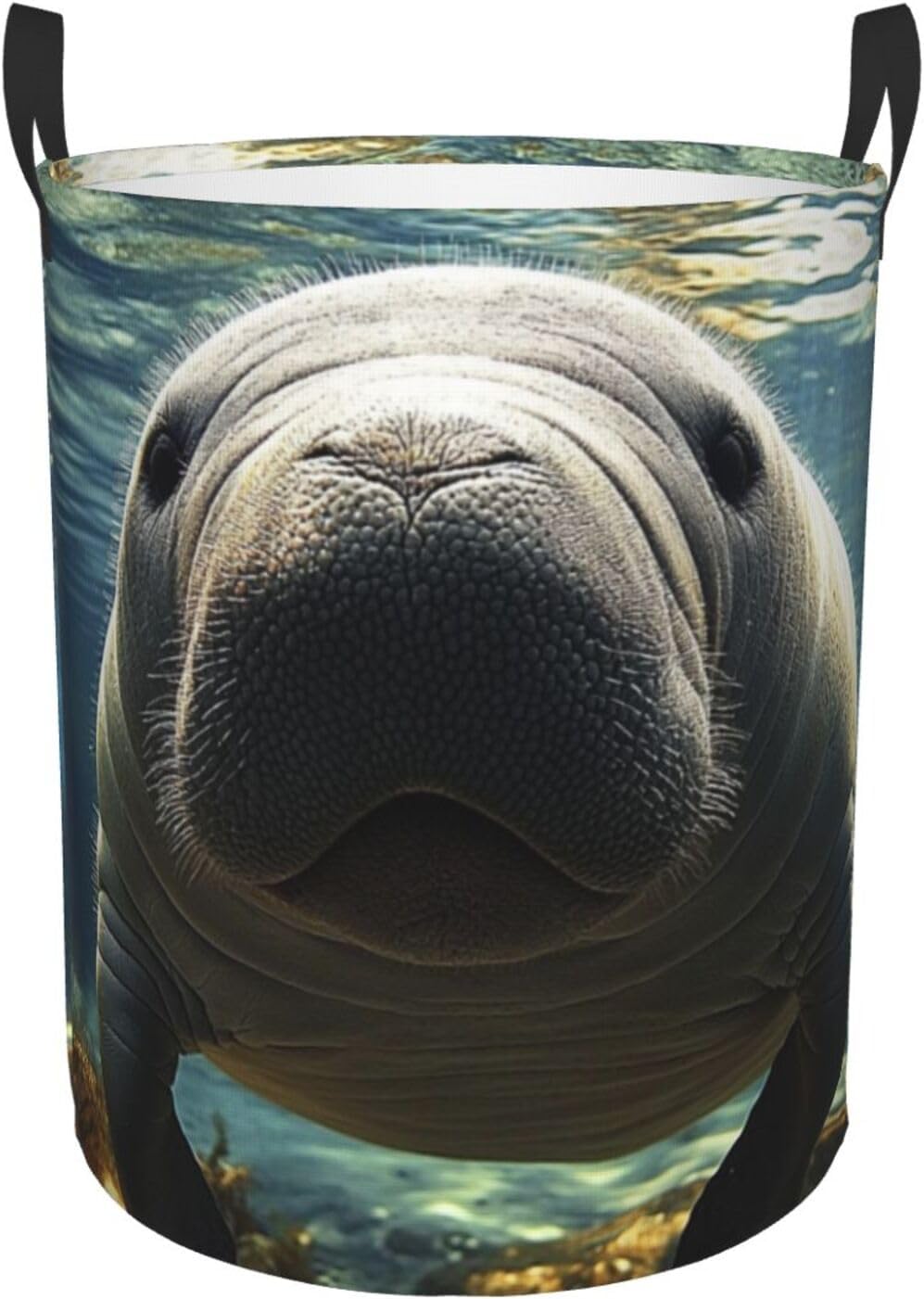 Amazon.com: Cute Sea Animal Manatee Laundry Basket Hamper Large Kids ...