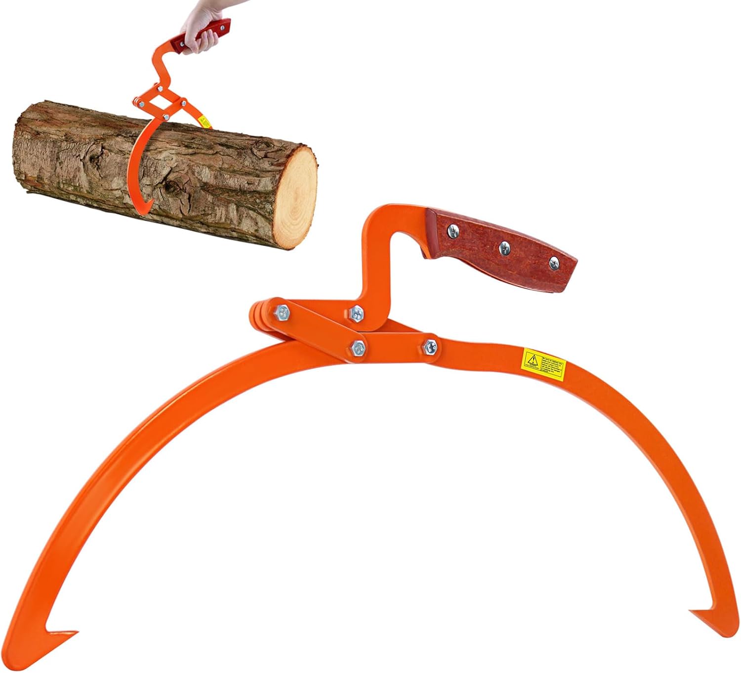 Amazon.com: Meyoppm 13 Inch Orange Log Tongs, Claw Skidding Tong ...