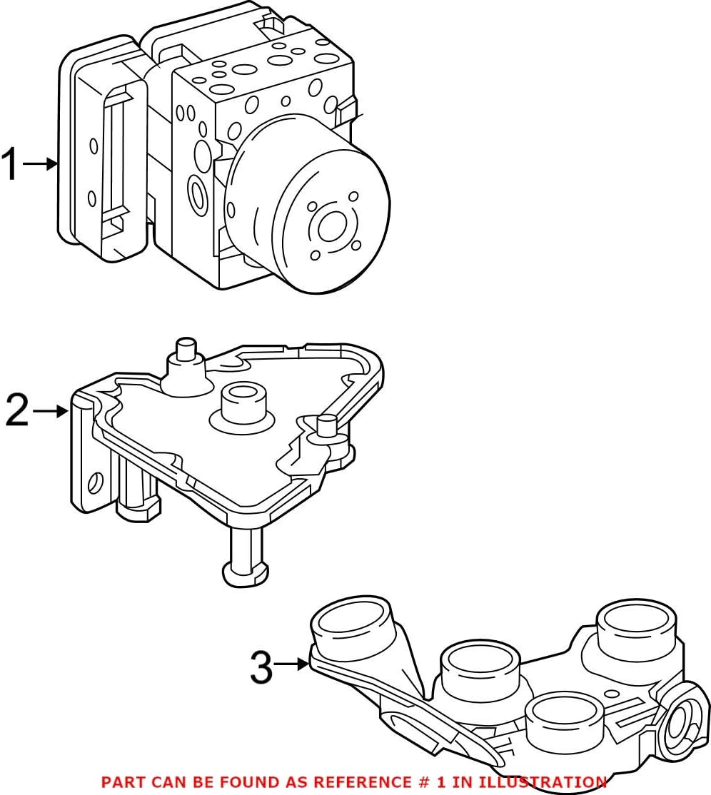 Amazon.com: Genuine OEM ABS Hydraulic Assembly for Mercedes 2134315101 ...