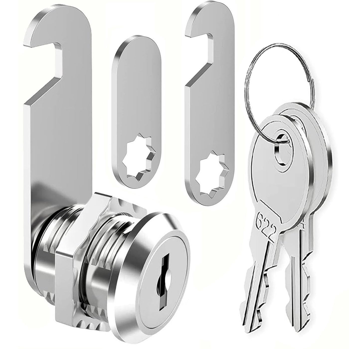 ZiYuya 16mm Mailbox Lock with Key Different, RV Storage Locks Cabinet ...