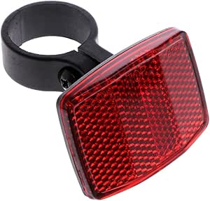 Amazon.com : Red Bike Rear Safety Warnning Reflector Plastic Safety Bike Rear Reflector Light ...