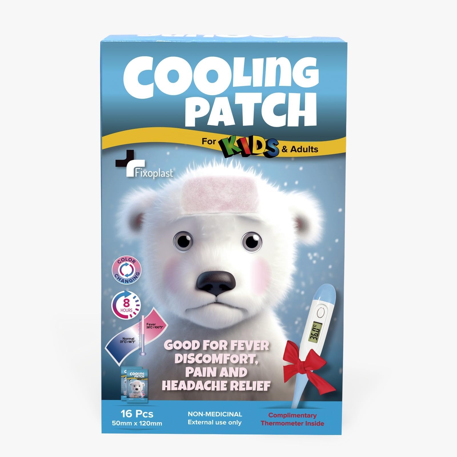 Amazon.com: Instant Cooling Gel Patch by Fixoplast: Color-Changing ...