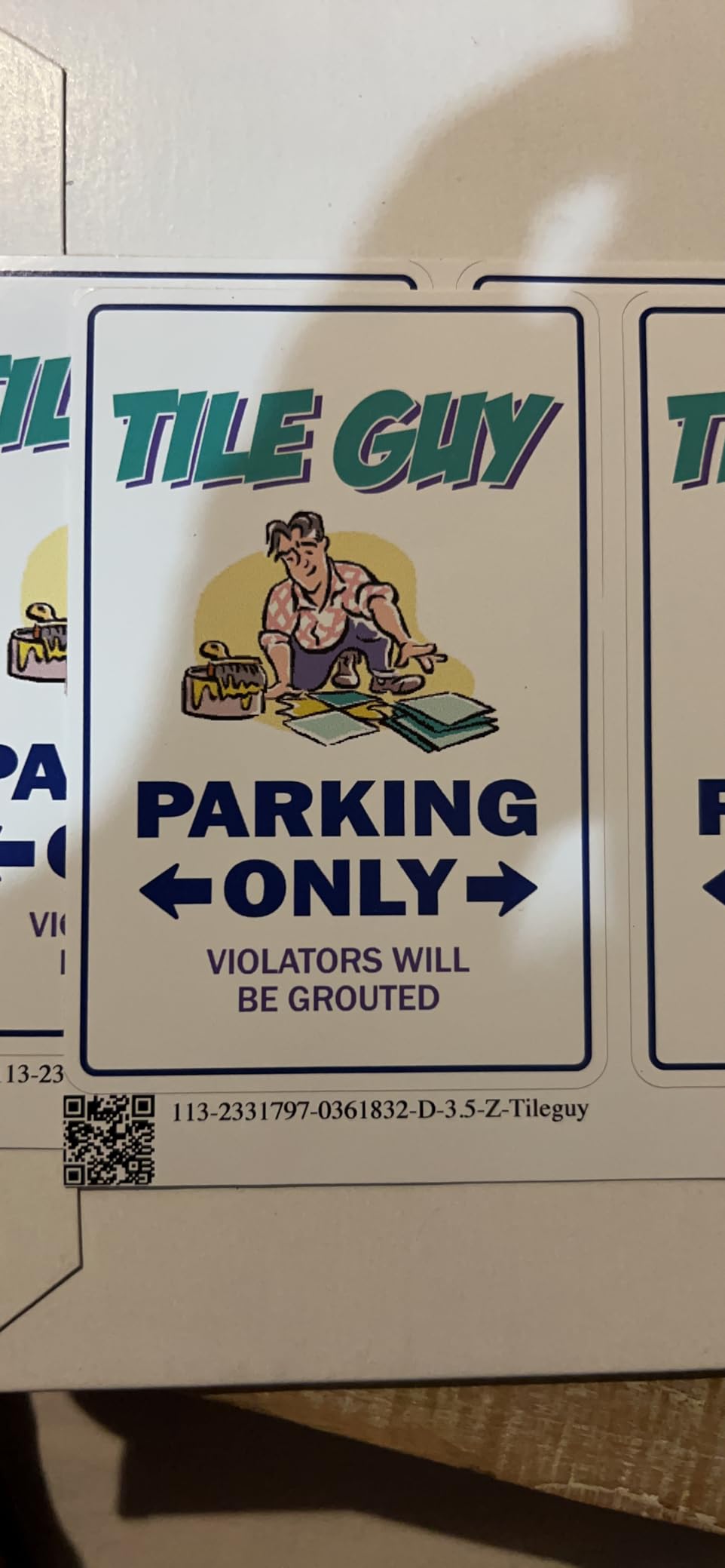 Amazon.com: Tile Guy Decal | Indoor/Outdoor | Funny Home Décor for ...