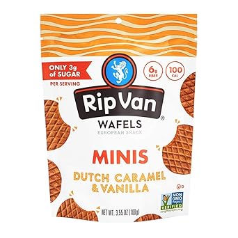 Amazon.com: RIP VAN WAFELS Dutch Caramel & Vanilla Mini Wafels, 3.55 OZ ...
