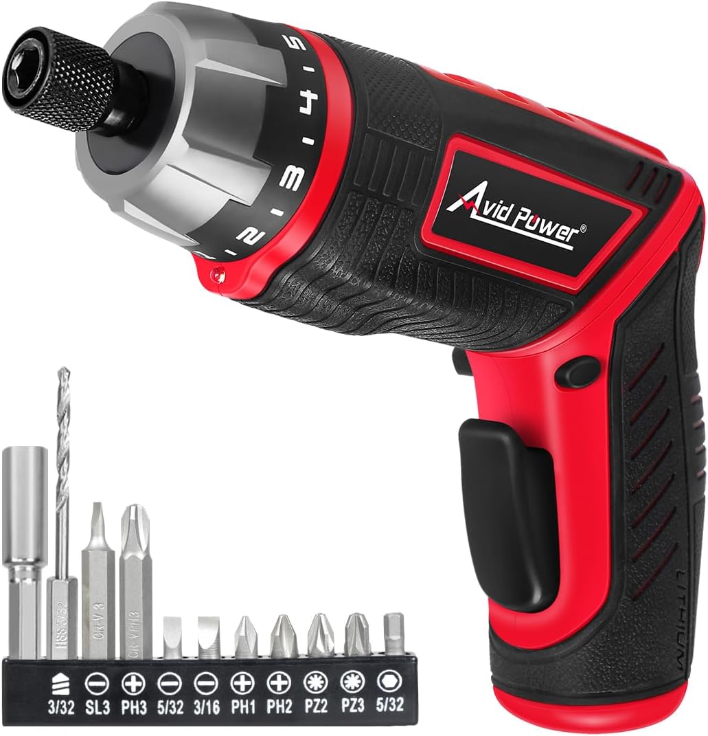 Amazon.com: AVID POWER Electric Screwdriver Set Rechargeable 4V ...