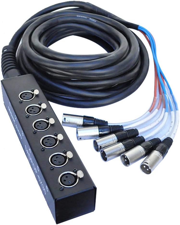 Amazon.com: Elite Core 6 Channel 30' Pro Audio Stage Snake : Musical ...
