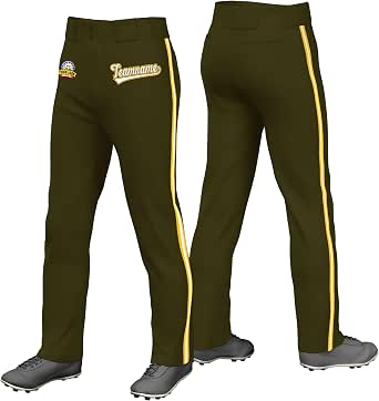 Amazon.com : Custom Full Length Baseball Pant with Knit-in Pinstripes ...