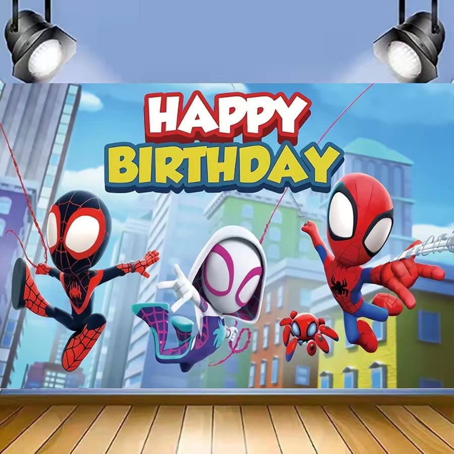 Buy Spiderman Birthday Decorations Backdrop No Way Home Superhero Movie ...