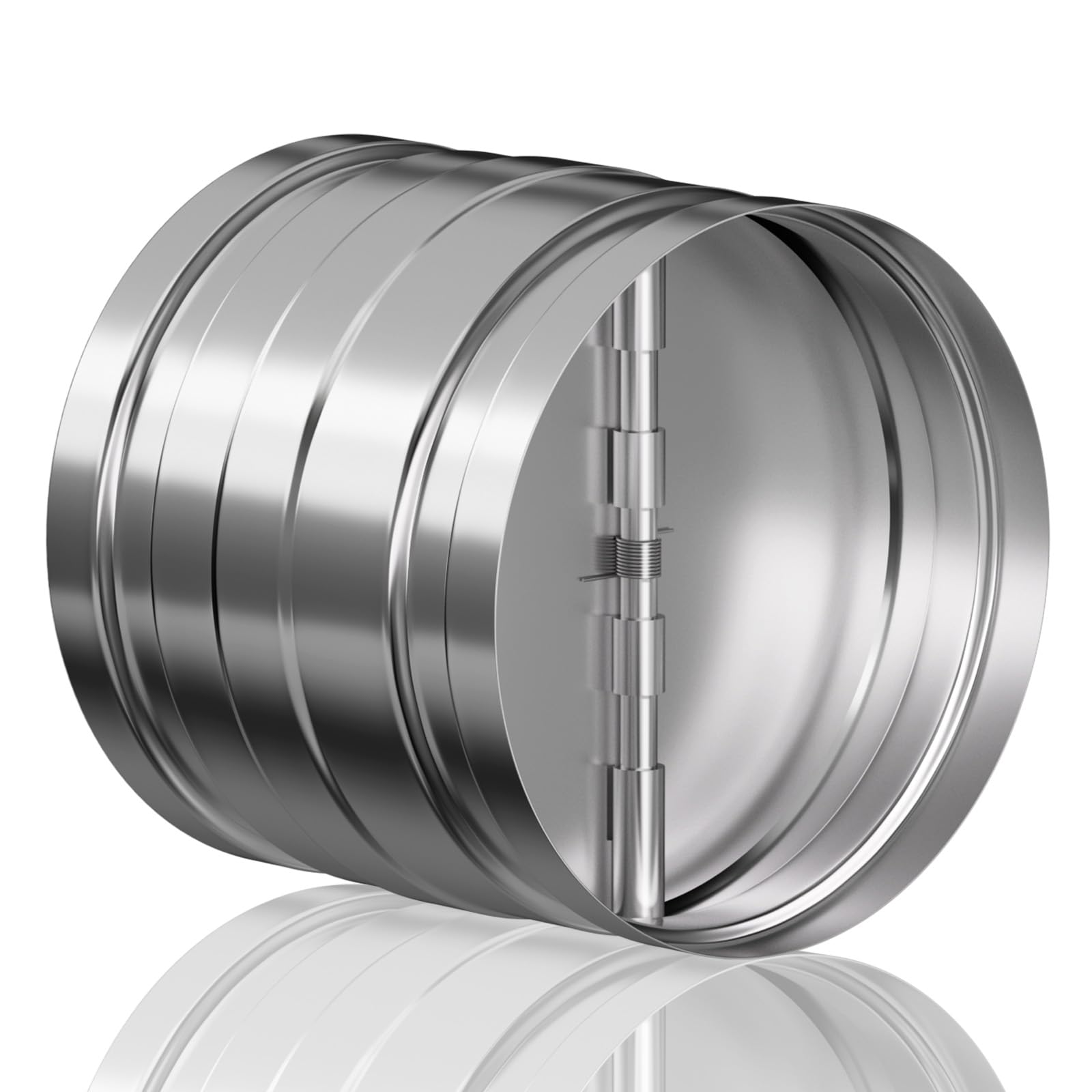 Buy [Upgraded] Hon&Guan 6 Inch Backdraft Damper, One-Way Airflow Duct ...