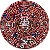 Amazon.com: Aztec Mayan Doomsday Calendar Iron-On Embroidered Piedra ...