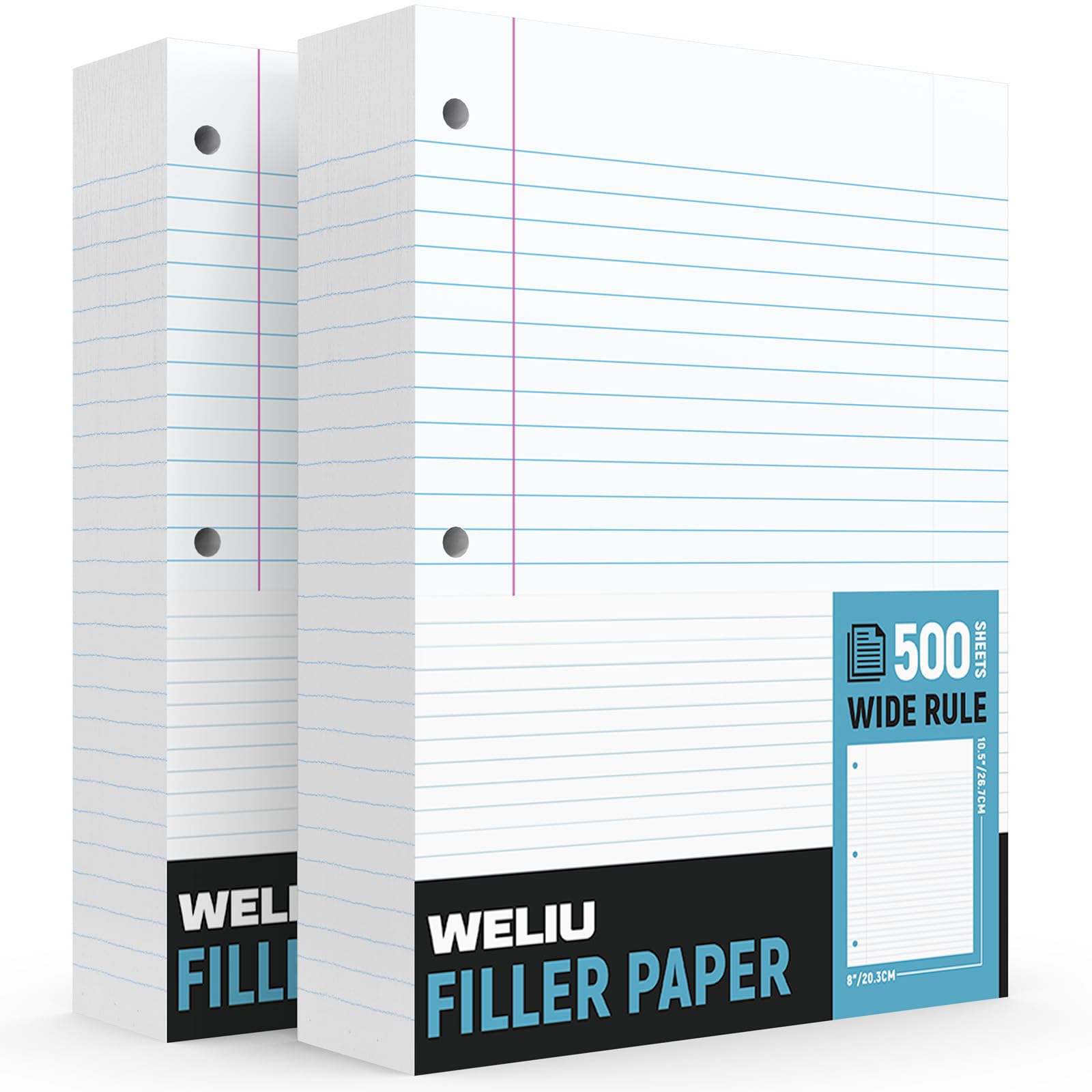 Snapklik.com : WeLiu Loose Leaf Paper Notebook Paper Bulk 1000 Sheets ...