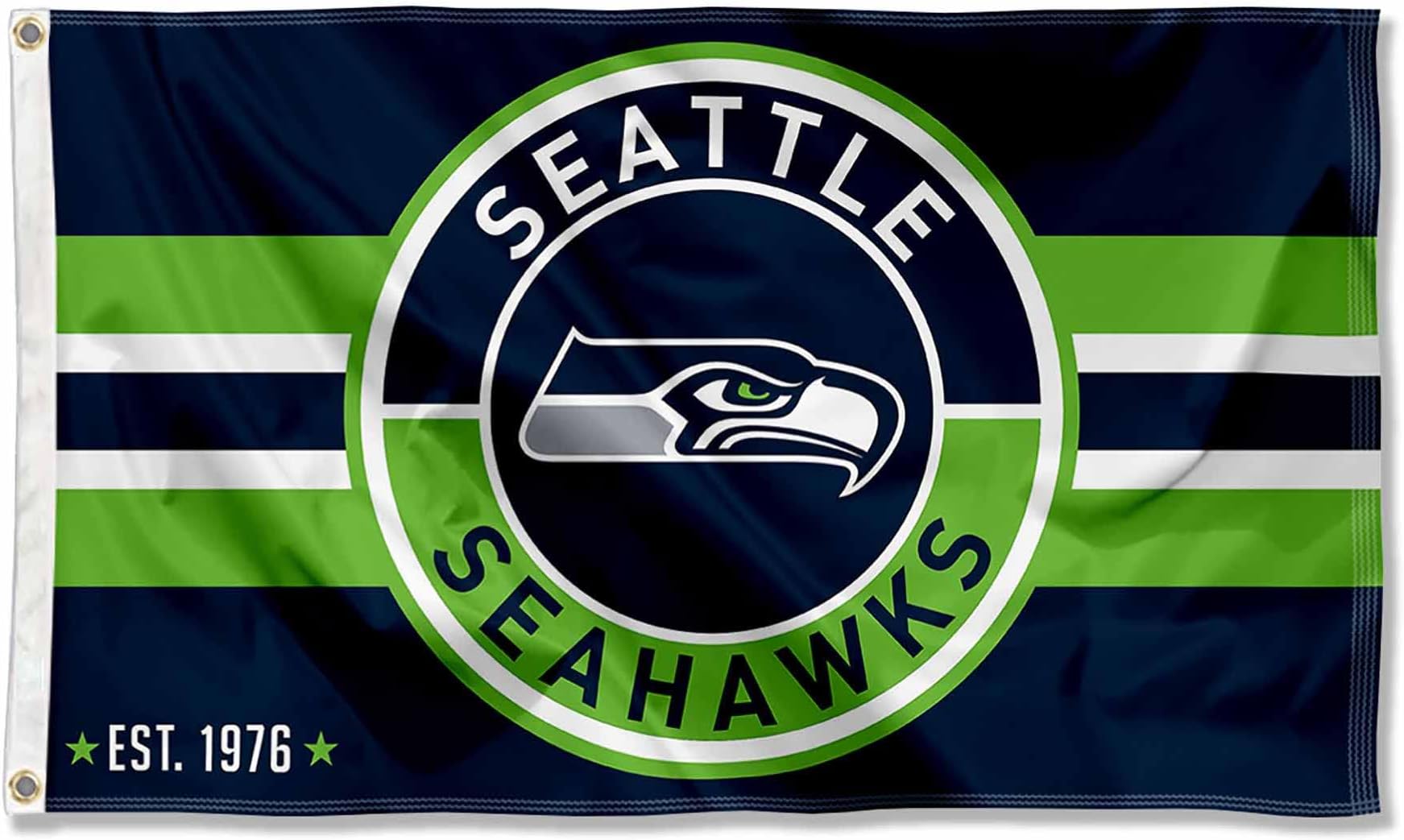 Amazon.com : Seattle Seahawks Green Flag and Banner : Sports & Outdoors