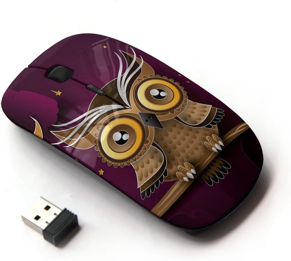 Amazon.com: KOOLmouse [ Optical 2.4G Wireless Mouse [ Owl Purple Smart ...