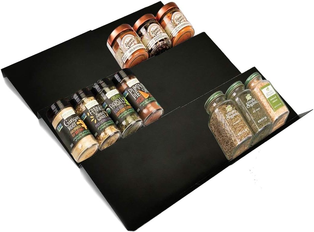 Amazon.com: Artibear Expandable Spice Rack Drawer Organizer for 8" to ...