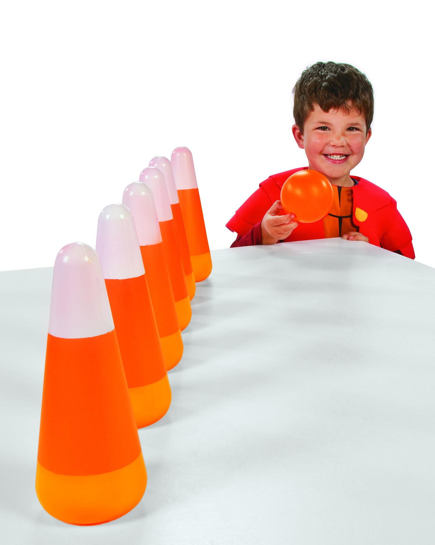 Candy Corn Styrofoam Ball Centerpiece