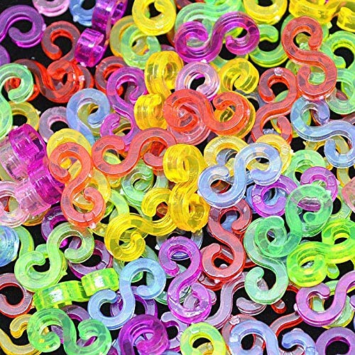 Jo's New S-Clips Multicolored (200 Pcs) for Rainbow Loom Band DIY Loom ...