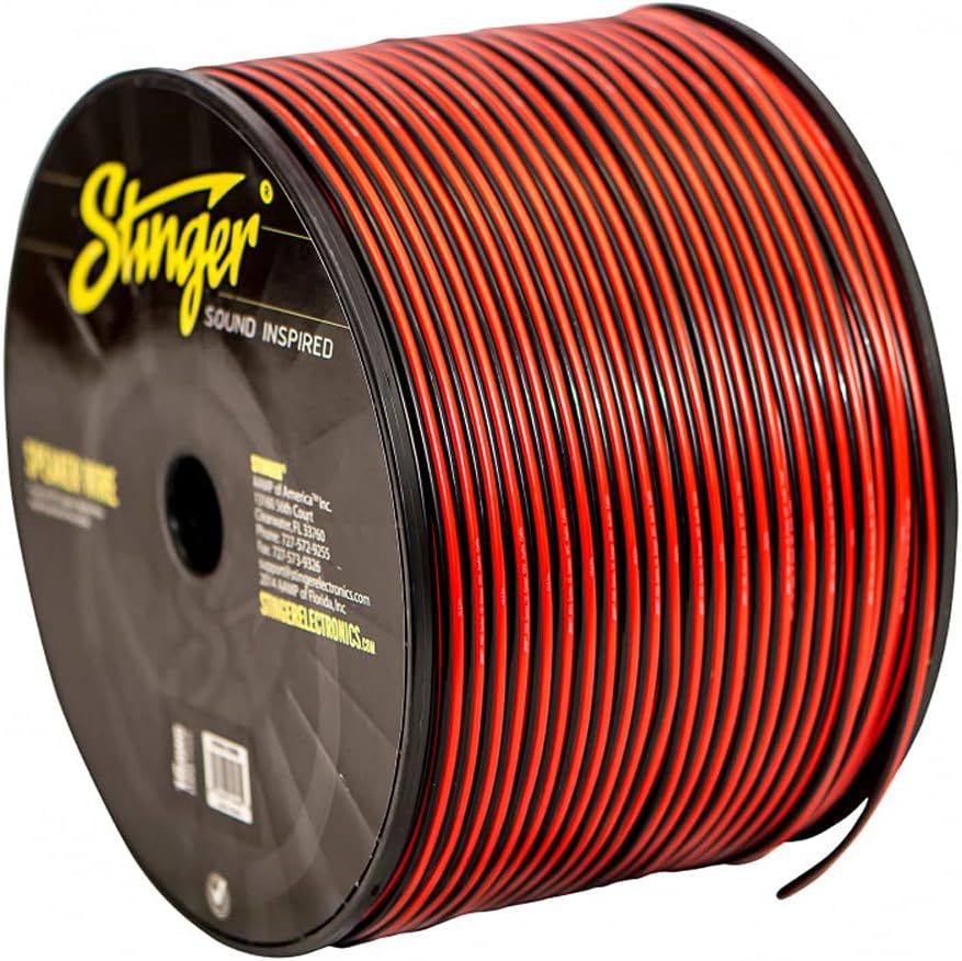 Amazon.com: Stinger SPW516RB PRO Series 16 Gauge Red/Primary Wire 1000 ...