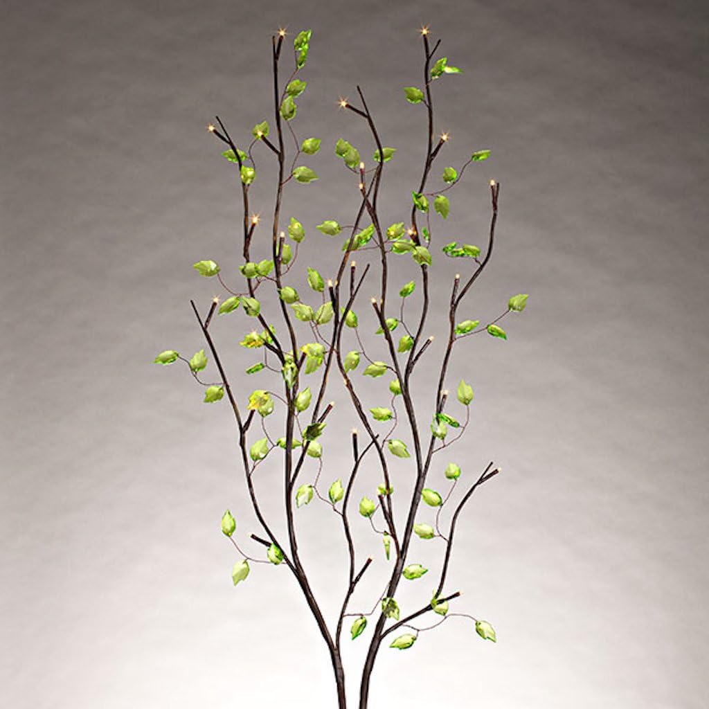 Amazon.com: Everlasting Glow Battery Operated LED Acrylic Green Leaf ...