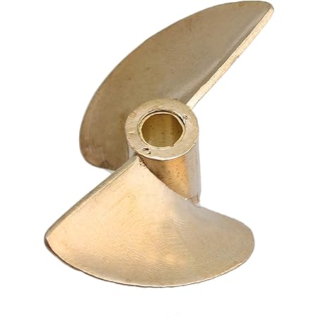 Amazon.com: uxcell RC Boat Propeller 4mm Shaft 2 Vanes 38mm 1.4 P/D Fan ...