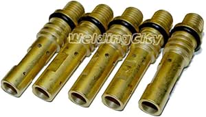 WeldingCity 5-pk Gas Diffuser EL52CT Coarse Thread for Tweco Eliminator ...