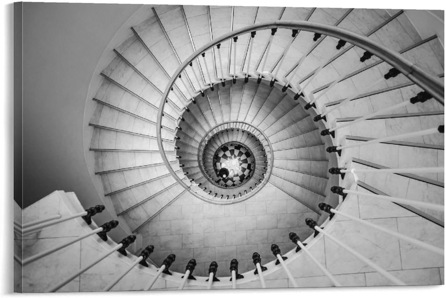 Amazon.com: Vatican Staircase Vintage Art Prints Large Canvas Print ...