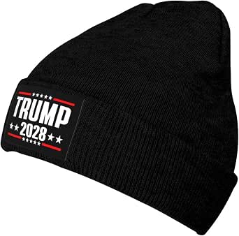 Trump 2028 President Election Warm Beanie Winter Hat – Soft Skull Cap ...