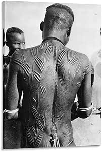 Amazon.com: Whipping Scars of Black Slaves, Slave Trade Posters, Vintage Black And White Canvas ...