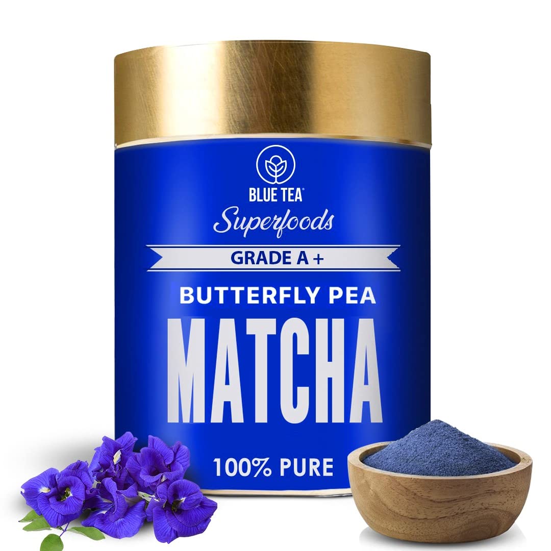 BLUE TEA - Matcha Powder (50 gm) | Grade - Dessert, Muffins - For Gift ...