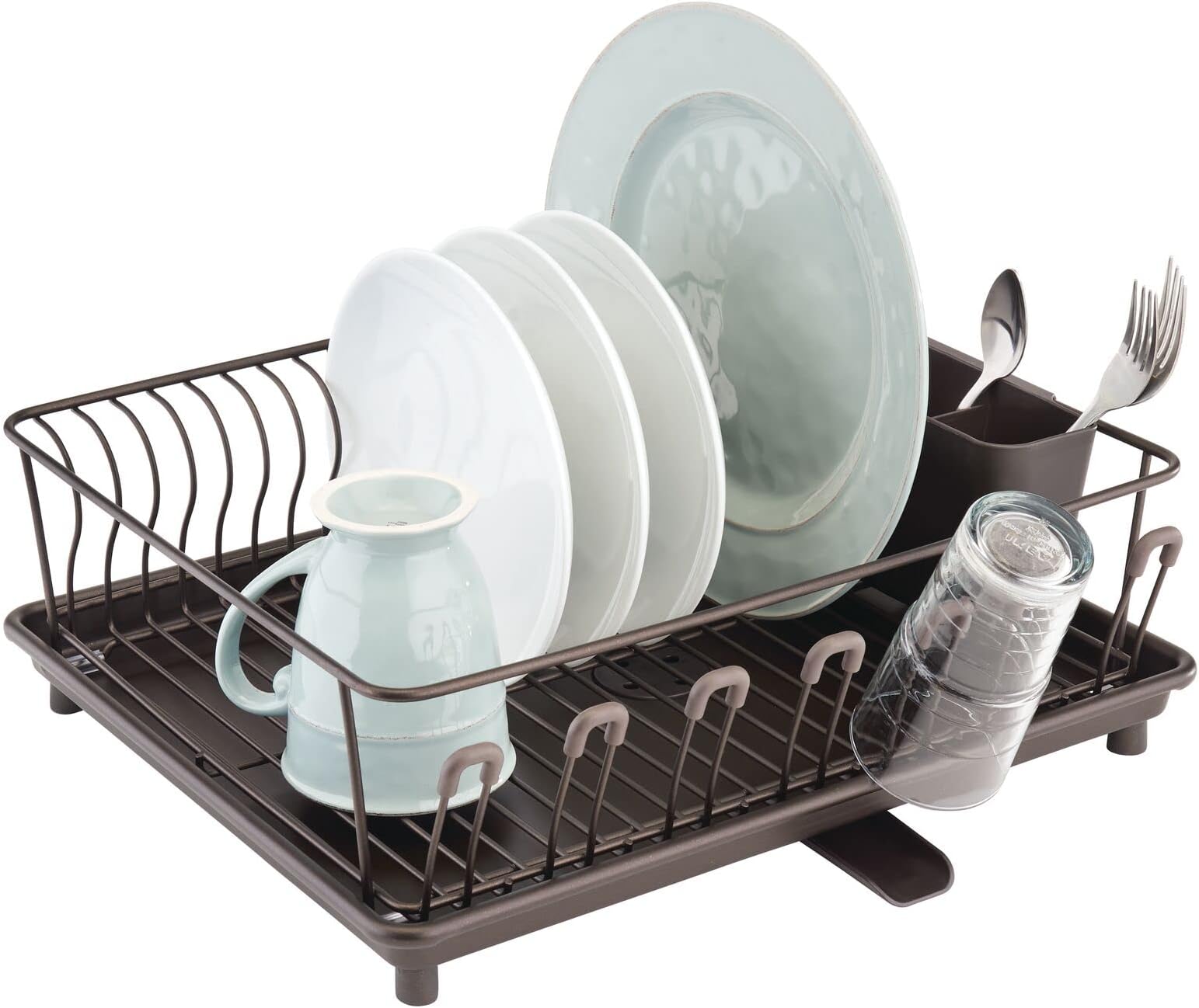 Amazon.com - Kitchen Details Copper Geode Deluxe Dish Drying Rack with ...