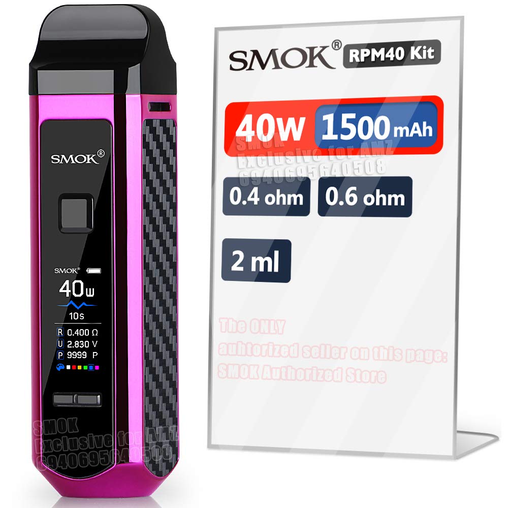 Buy Official SMOK RPM40 1500mAh 40W E Cigarettes Starter Kit with Pod ...