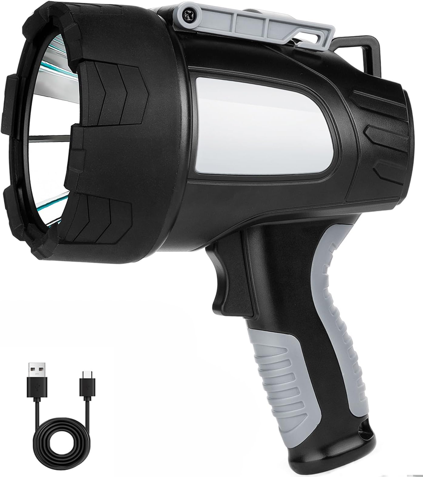 MIXILIN Rechargeable Spotlight, Super Bright 900,000 Lumen LED ...
