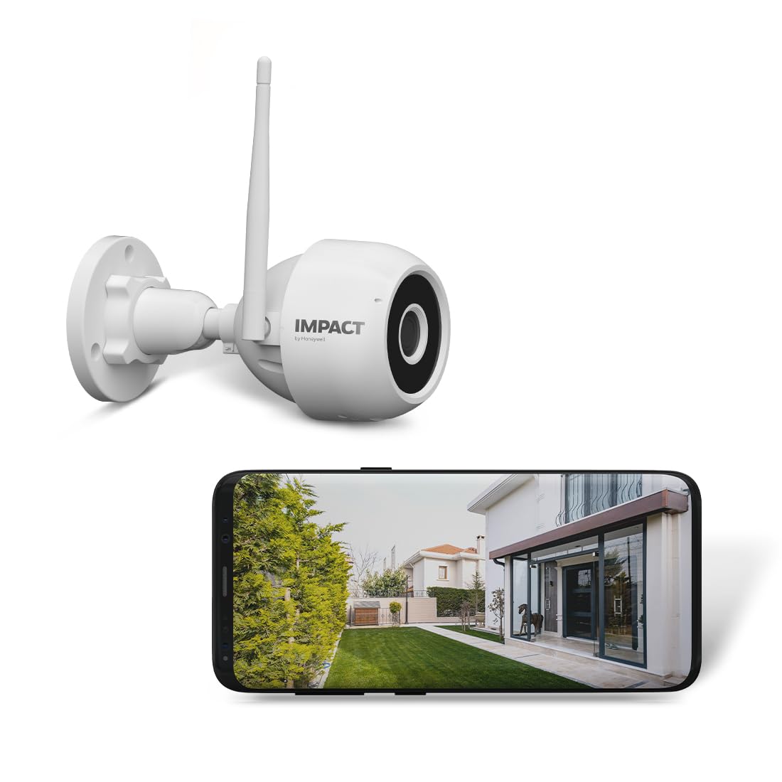 IMPACT by Honeywell 2MP HD Outdoor Smart Wifi Bullet CCTV Security ...