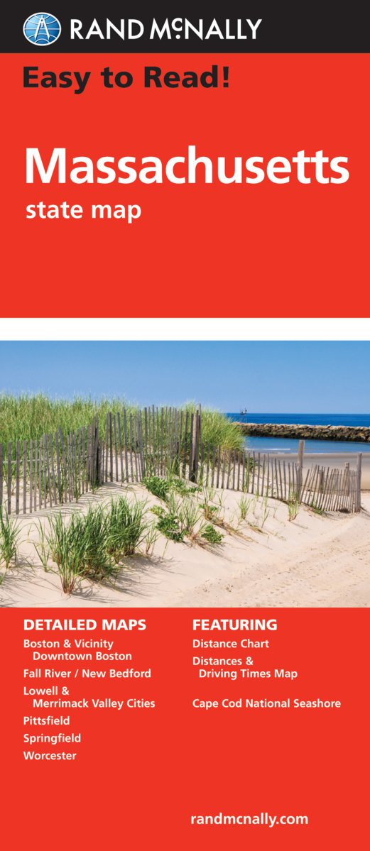 Massachusetts State Map: Rand McNally: 9780528881695: Amazon.com: Books