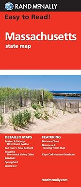 Easy To Read: Massachusetts State Map: Rand McNally: 9780528881695 ...