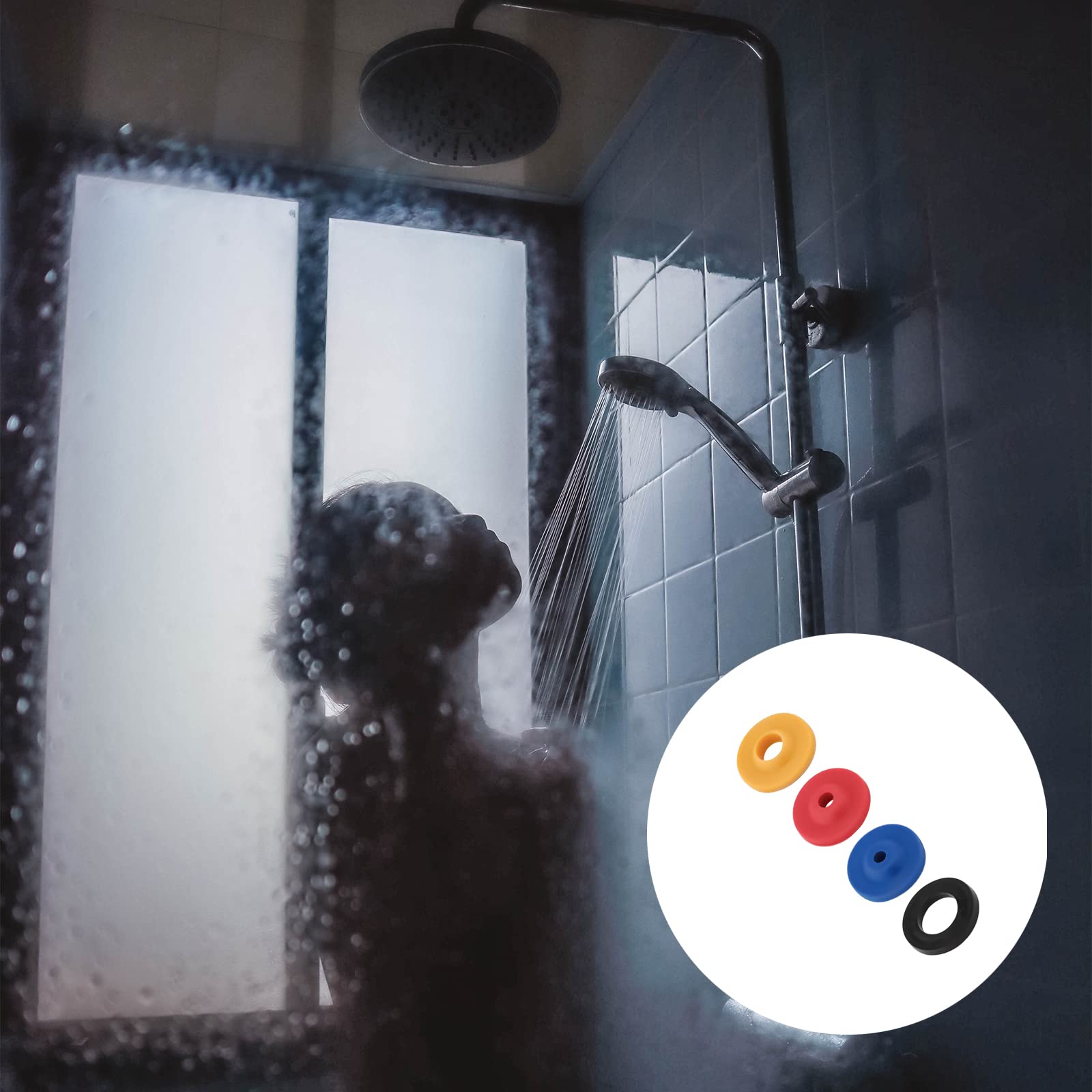 Snapklik.com : 8pcs Water Flow Restrictor, Silicone Shower Flow Reducer ...
