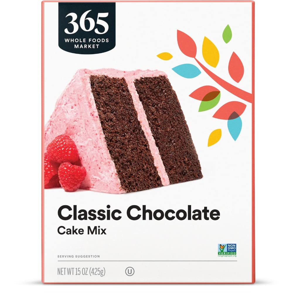 Amazon.com : 365 by Whole Foods Market, Mix Cake Classic Chocolate, 15 ...