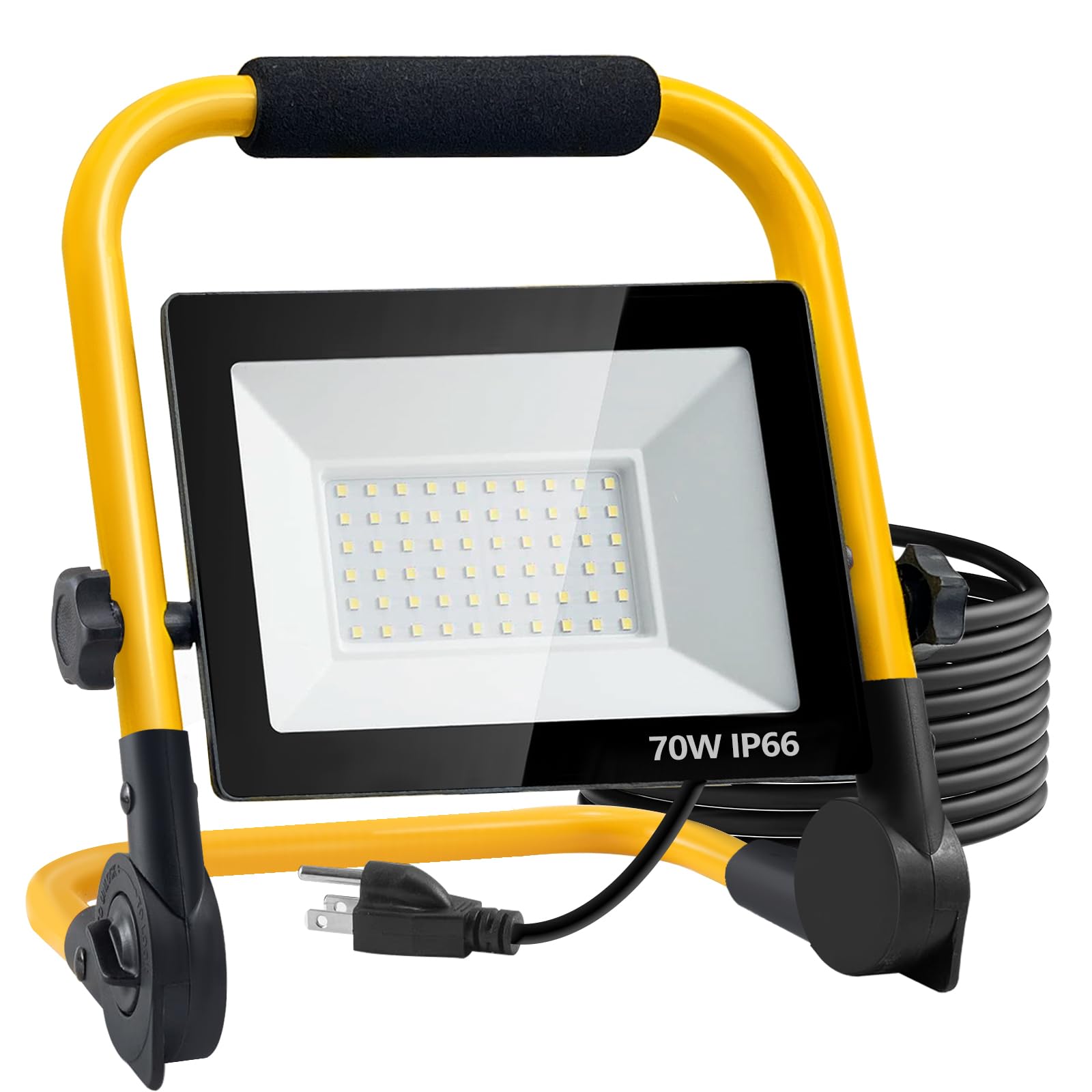 7000LM LED Work Light 5ft Cord with Plug,with Individual Switch ...