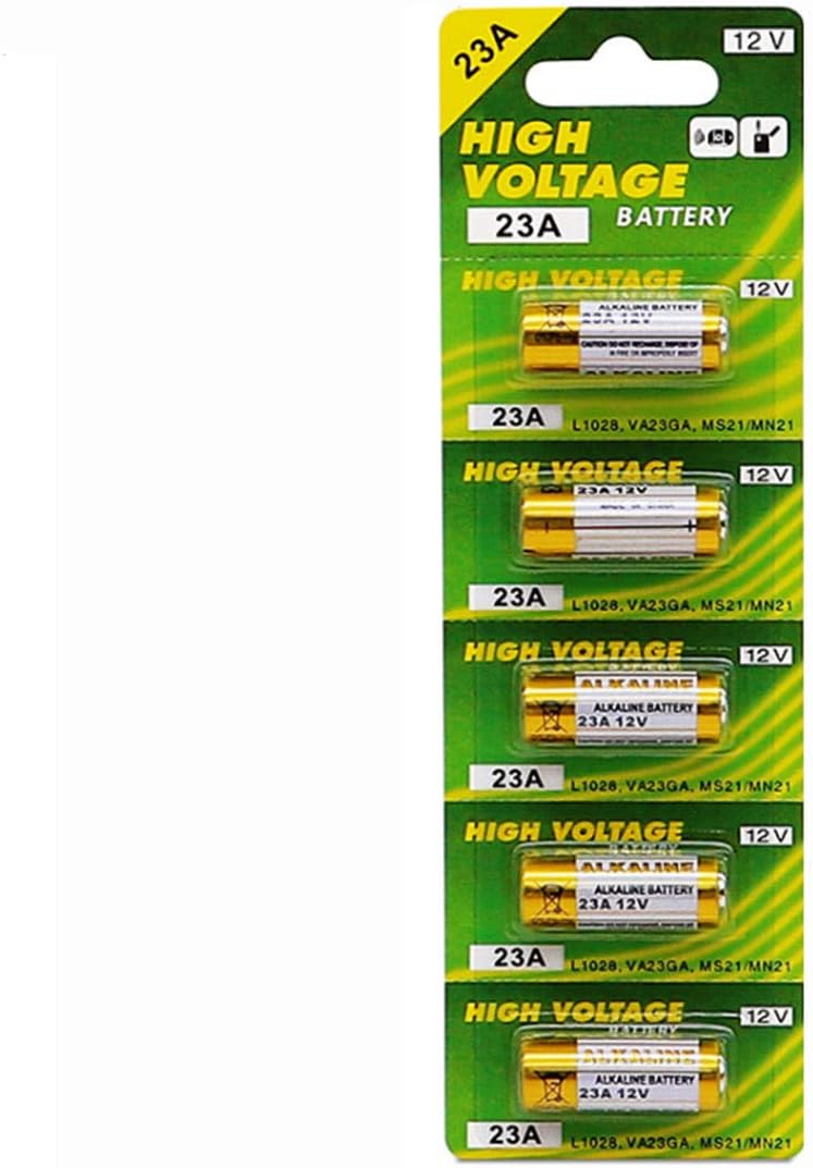 Amazon.com: A23 12V Alkaline 23-A Replacement Battery 23AE GP - 5 Pack ...
