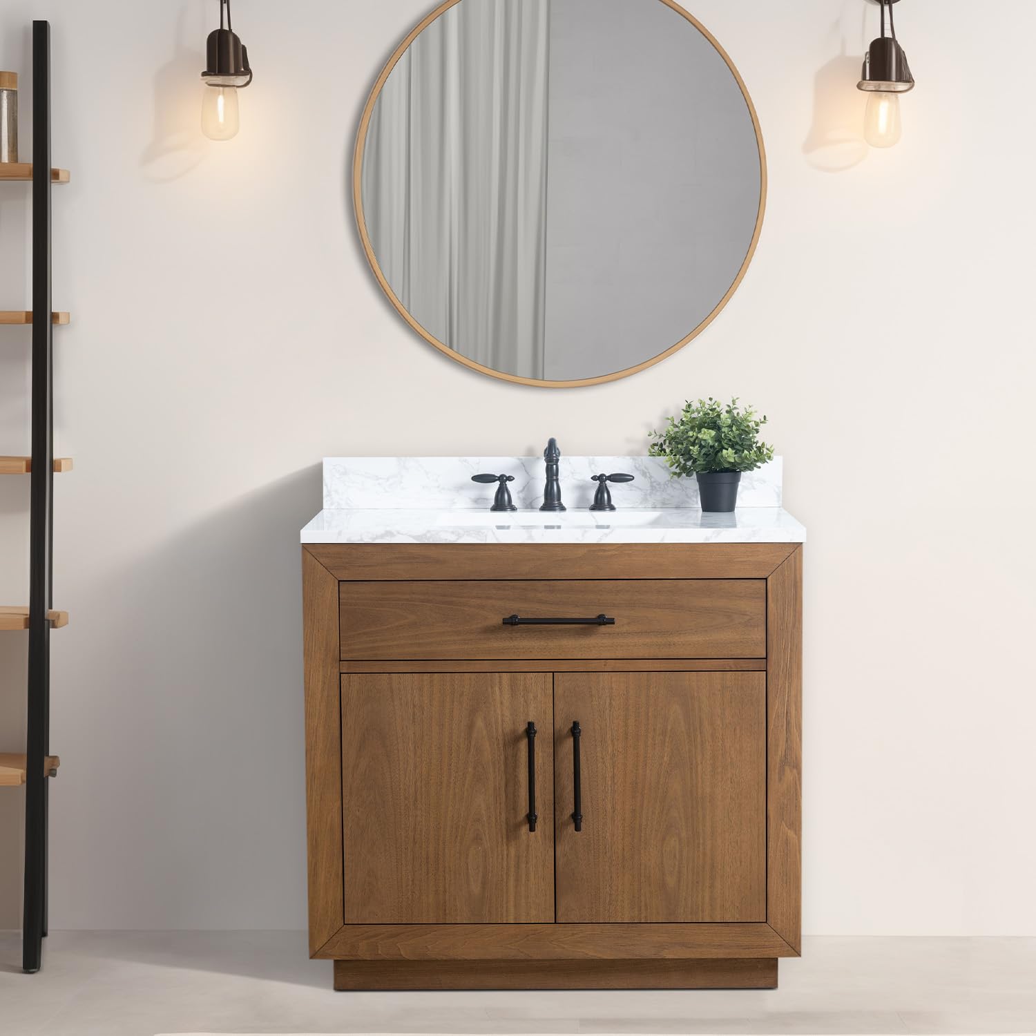 Amazon.com: Vanity Art 2024 New 36 inch Bathroom Vanity with Sink ...