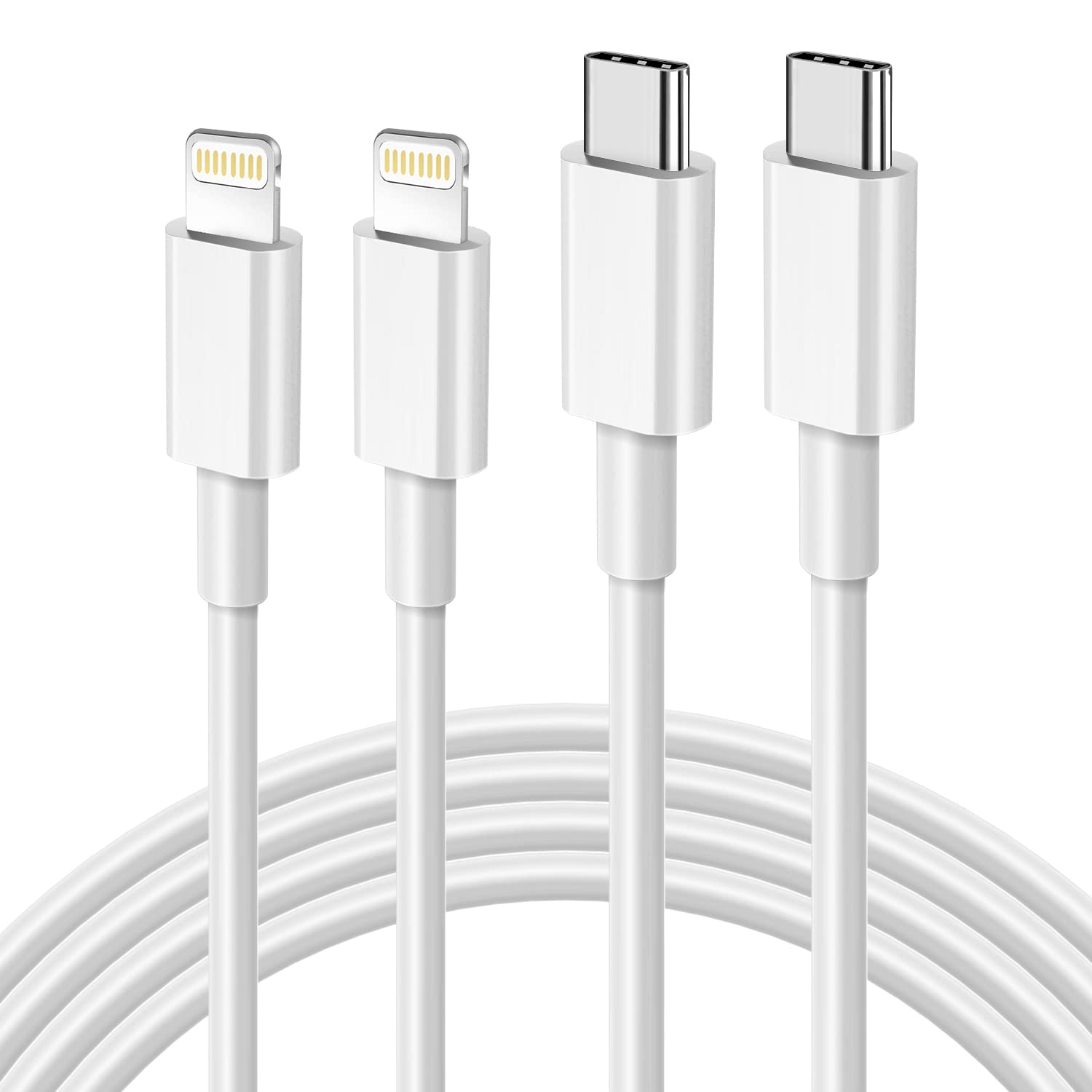 APFEN USB C to Lightning Cable 3FT 2Pack [Apple MFi Certified], Power ...
