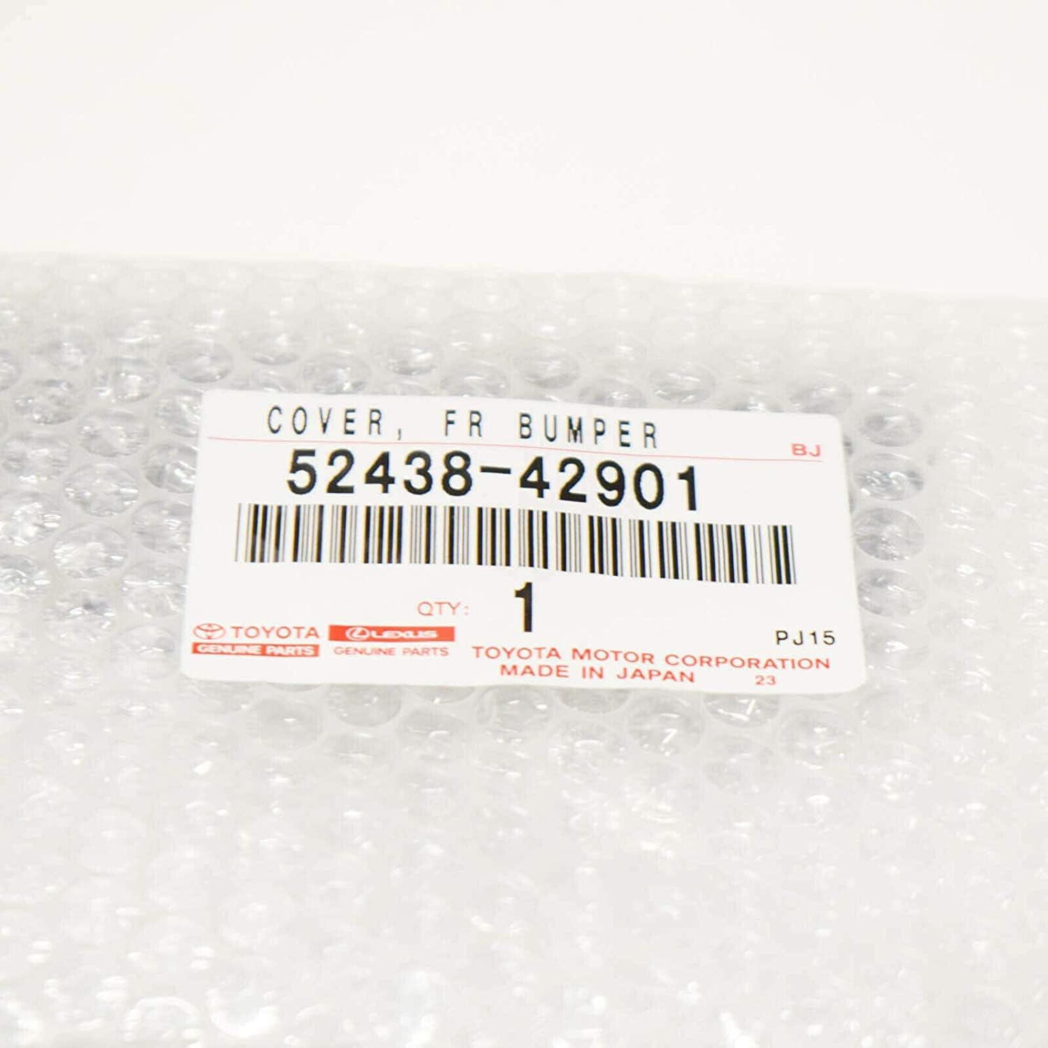Amazon.com: Genuine Toyota Parts - Cover, Fr Bumper Gua (52438-42901 ...