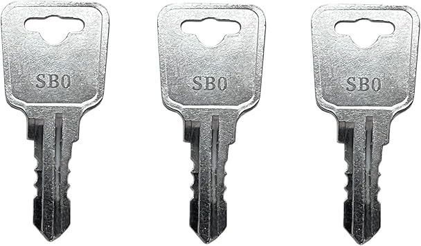 (3) SB0 - SB9 Replacement Keys for Sentry Safe Fire Box Chest Locks ...