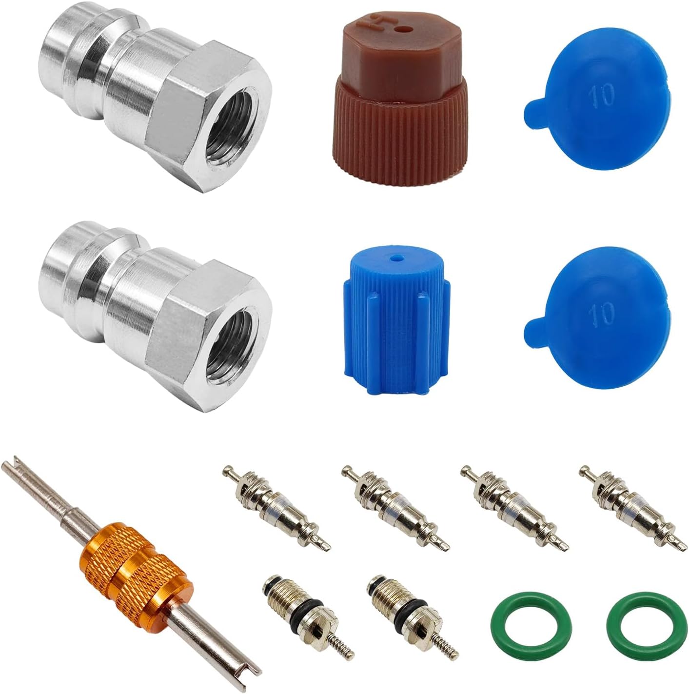 Amazon.com: R12 to R134a Conversion Kit, AC Rubber seals and Valve Core ...