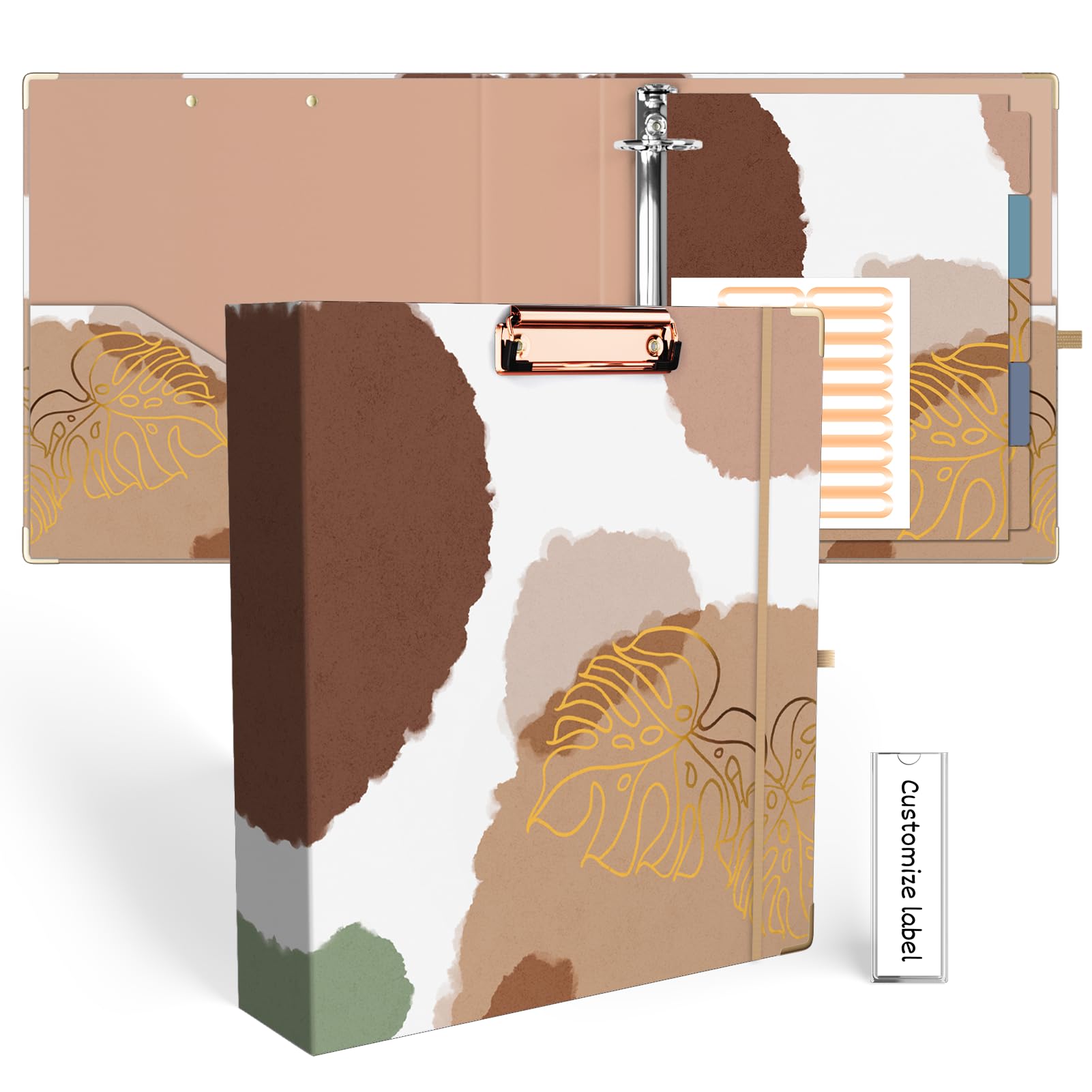 Snapklik.com : EYROZILL 3 Ring Binders 2 Inch Heavy Duty, 8.5" X 11" Binder