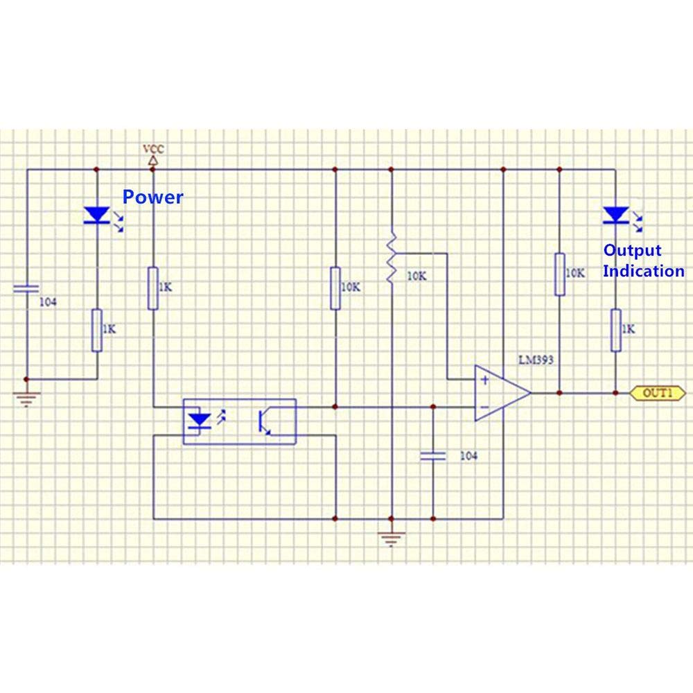 Snapklik.com : DAOKI 5Pcs Speed Measuring Sensor LM393 Speed Measuring ...