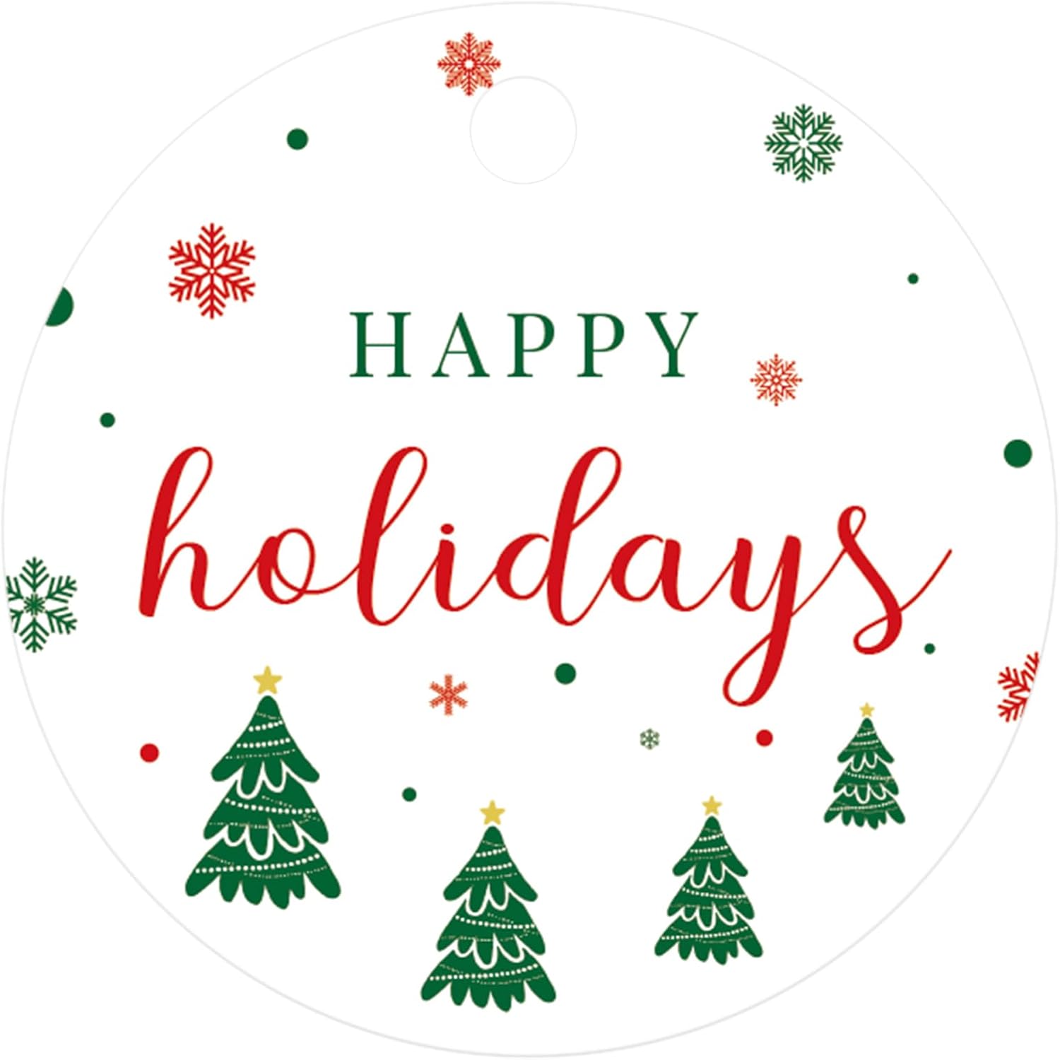 Amazon.com: G2PLUS Happy Holiday Tags, 100PCS Christmas Holiday Tags, 2 ...